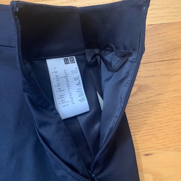 Uniqlo | Skirts | Uniqlo Navy Blue Skirt With Pockets | Poshmark